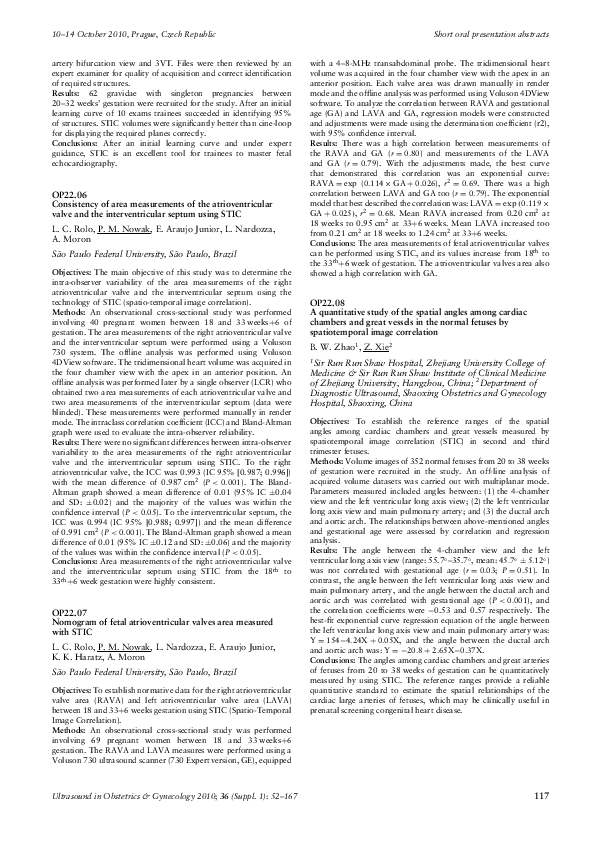 (PDF) OP22.07: Nomogram of fetal atrioventricular valves area measured ...