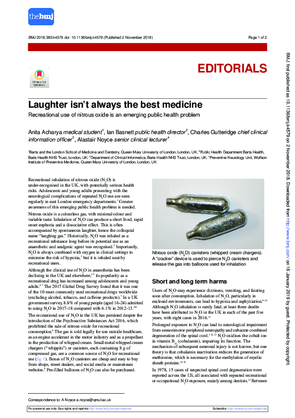 (PDF) Laughter isn’t always the best medicine