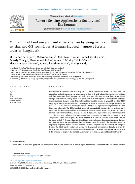 Pdf Monitoring Of Land Use And Land Cover Changes By Using Remote