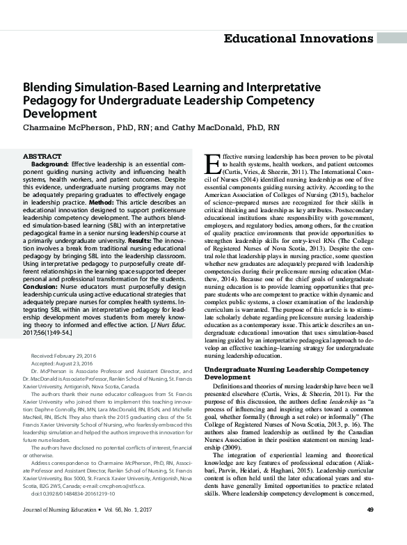 (PDF) Blending Simulation-Based Learning and Interpretative Pedagogy ...