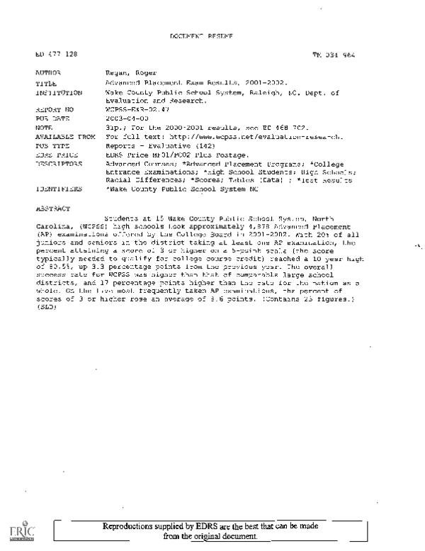 (PDF) The Wake County Public School System