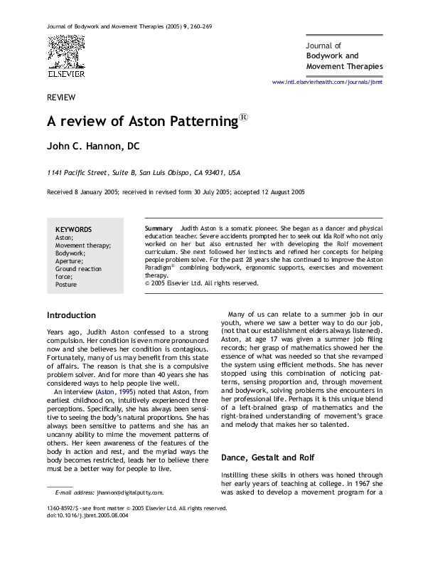 (PDF) A review of Aston Patterning®