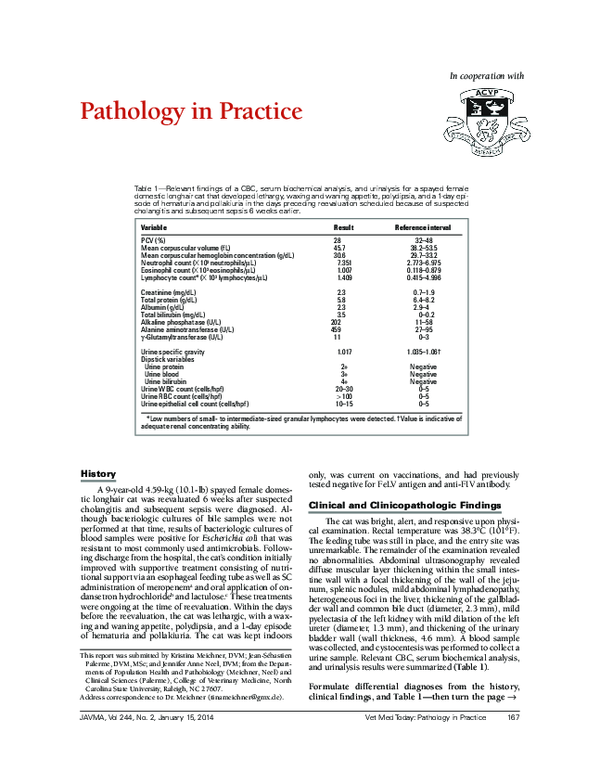 (PDF) Pathology in Practice