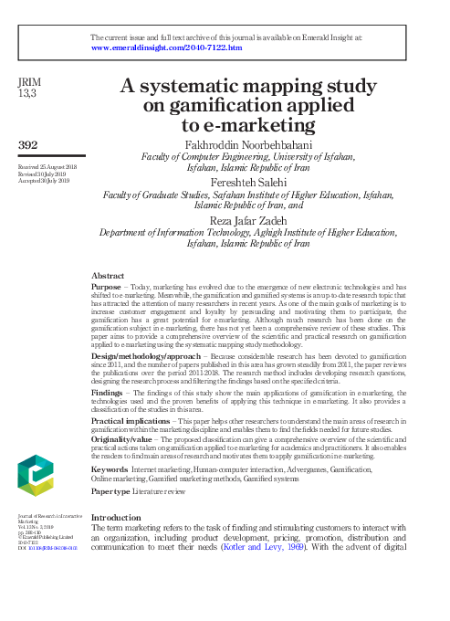 (PDF) A Systematic Mapping Study on Gamification Applications for Undergraduate Cybersecurity ...