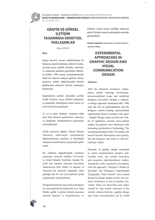 (PDF) Experimental Approaches in Graphic and Visual Communication Design