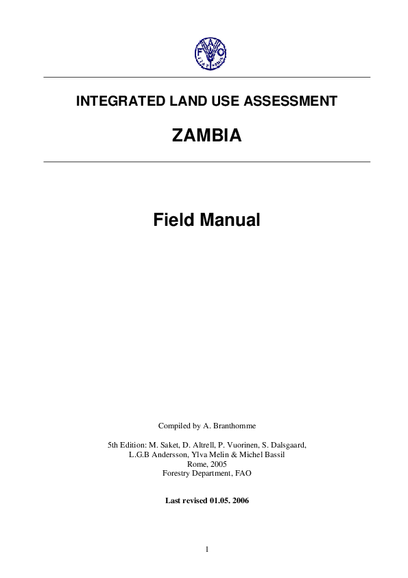 (PDF) Integrated Land Use Assessment