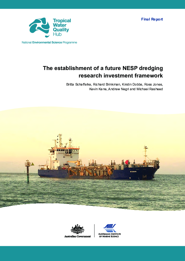 (PDF) The establishment of a future NESP dredging research investment ...