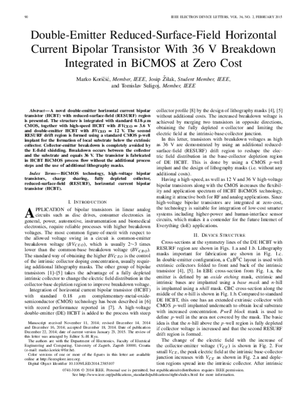 (PDF) Double-Emitter Reduced-Surface-Field Horizontal Current Bipolar ...