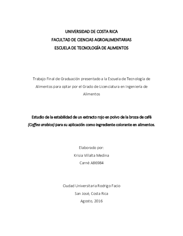 (PDF) Estudio de la estabilidad de un extracto rojo en polvo de la ...