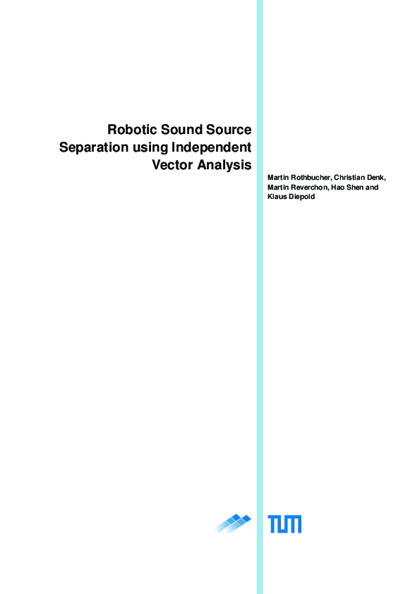 (PDF) Robotic Sound Source Separation using Independent Vector Analysis