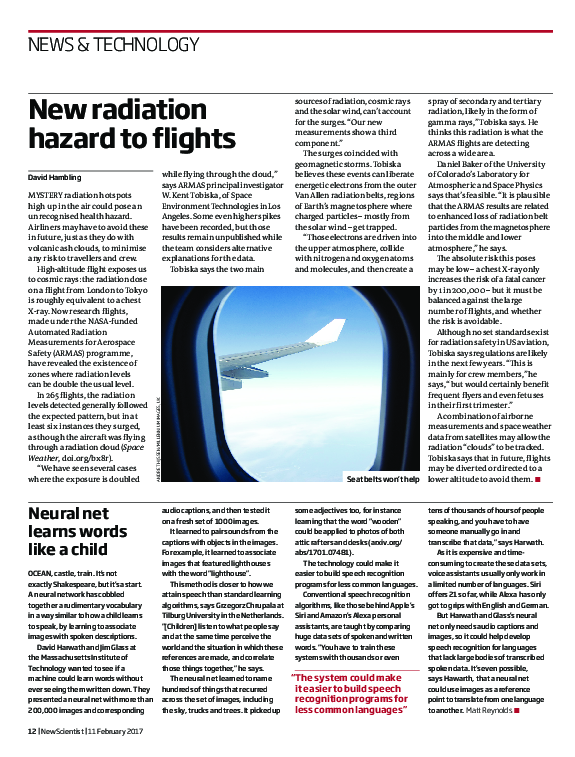 (PDF) New radiation hazard to flights