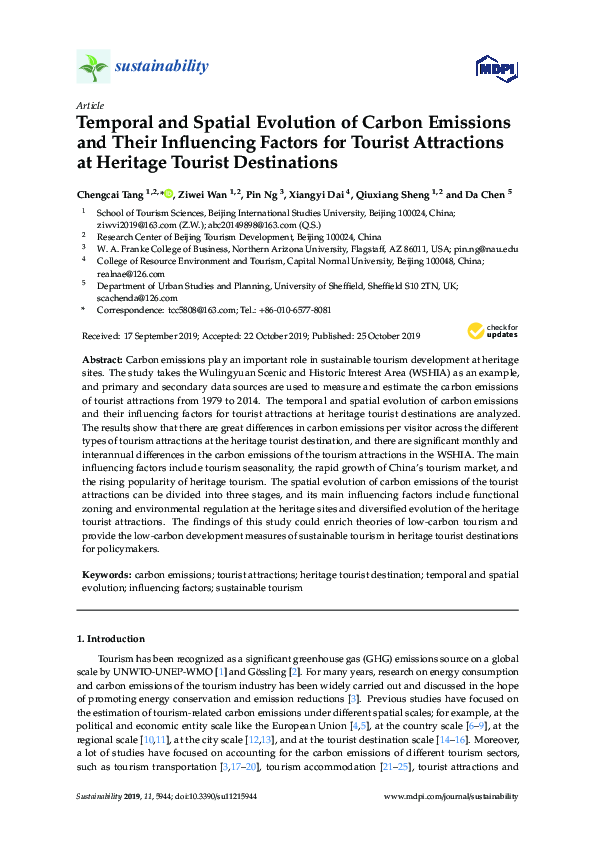 Pdf Temporal And Spatial Evolution Of Carbon Emissions And Their Influencing Factors For