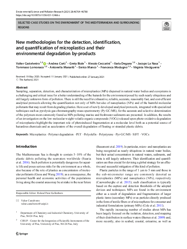 Pdf New Methodologies For The Detection Identification And