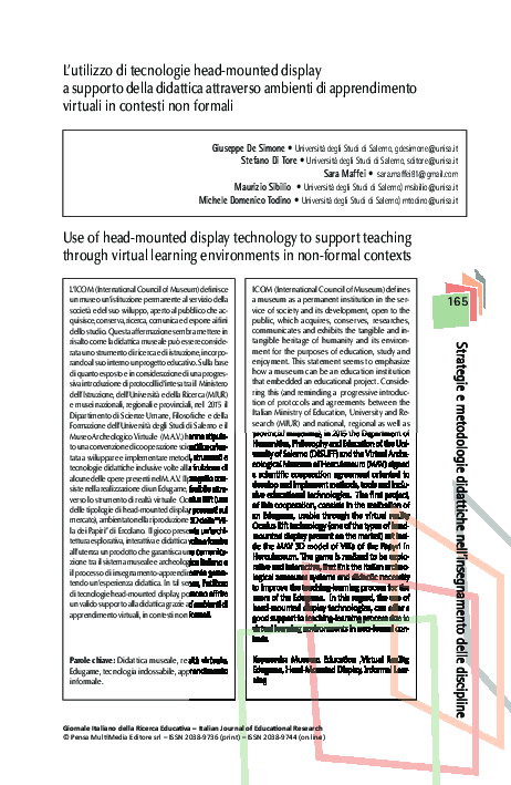 (PDF) Use of head-mounted display technology to support teaching through virtual learning ...