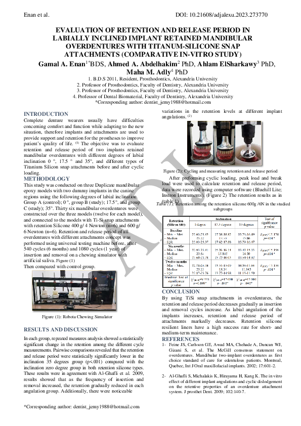 (PDF) Evaluation of Retention and Release Period in Labially Inclined ...