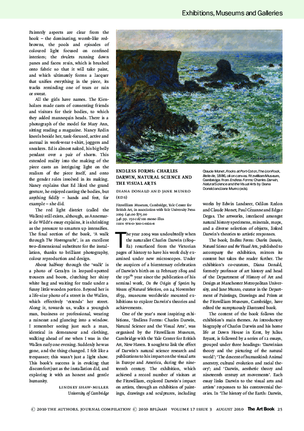 (PDF) Endless Forms: Charles Darwin, Natural Science and the Visual ...
