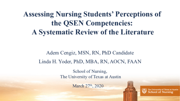 (PDF) Assessing Nursing Students’ Perceptions of the QSEN Competencies ...
