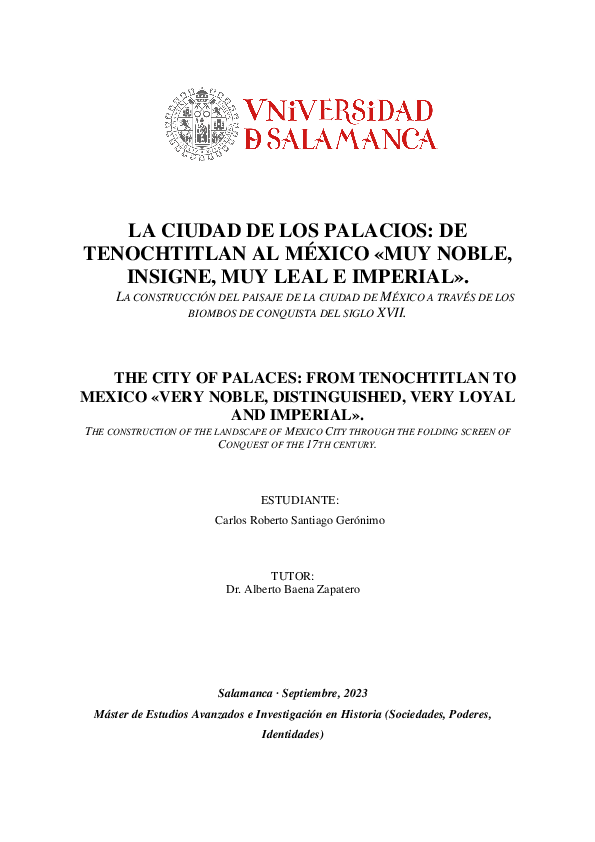 (PDF) LA CIUDAD DE LOS PALACIOS: DE TENOCHTITLAN AL MÉXICO «MUY NOBLE ...