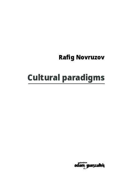 (PDF) Cultural paradigms
