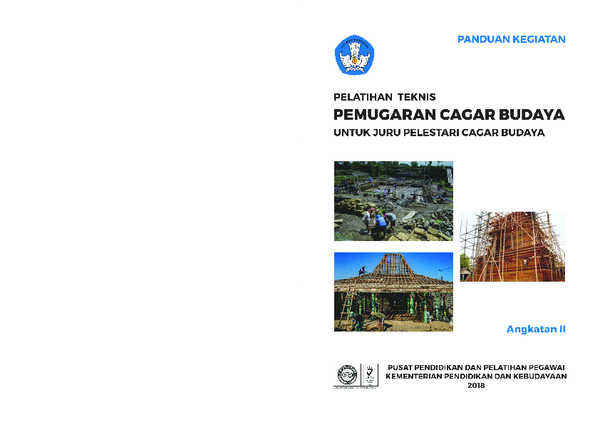 (PDF) Panduan kegiatan pelatihan teknis pemugaran cagar budaya untuk ...