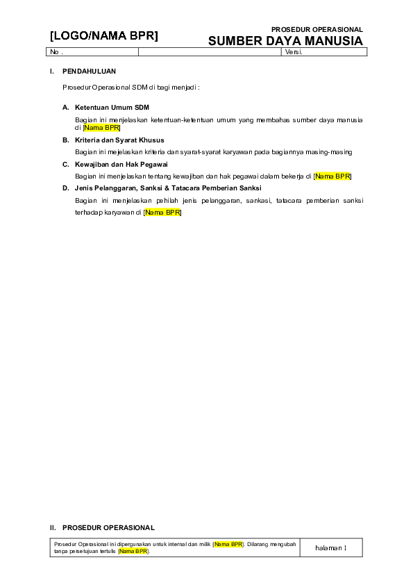 (DOC) SOP SDM BPR