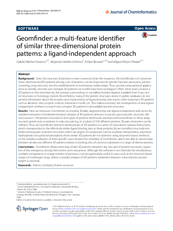 (PDF) Geomfinder: a multi-feature identifier of similar three ...