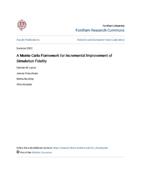 (PDF) A Monte Carlo Framework for Incremental Improvement of Simulation ...