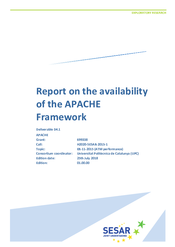 (PDF) APACHE - Report on the availability of the APACHE framework