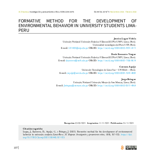 (PDF) Formative method for the development of environmental behavior in ...