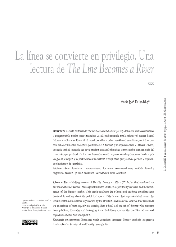 (PDF) La Linea Se Convierte En Privilegio. Una lectura de The Line ...
