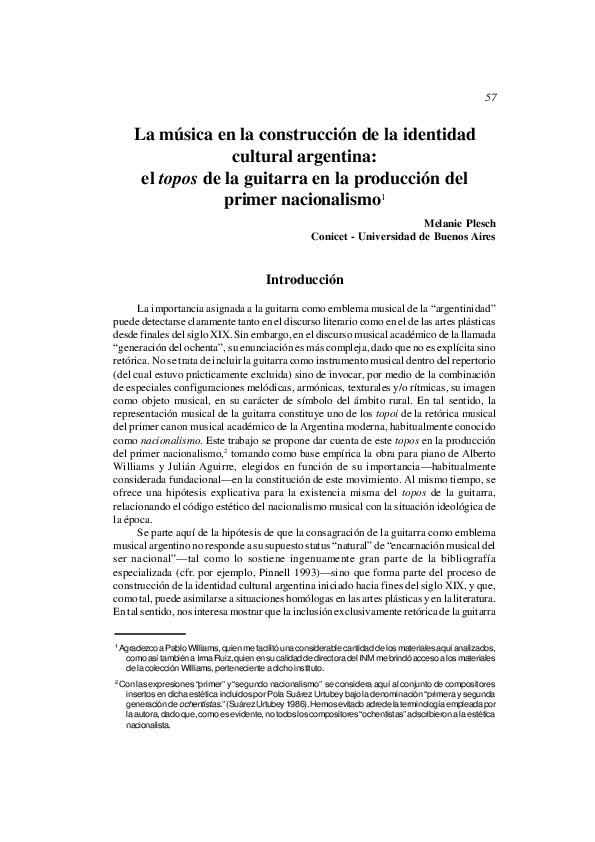(PDF) La música en la construcción de la identidad cultural argentina ...