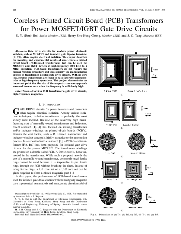 (PDF) Coreless printed circuit board (PCB) transformers with multiple ...