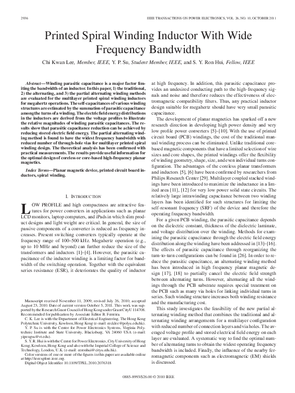 (PDF) Printed Spiral Winding Inductor With Wide Frequency Bandwidth