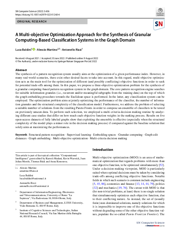 (PDF) A Multi-objective Optimization Approach for the Synthesis of Granular Computing-Based ...