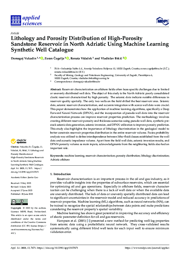 Pdf Lithology And Porosity Distribution Of High Porosity Sandstone