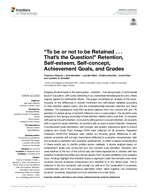 (PDF) “To be or not to be Retained … That’s the Question!” Retention ...