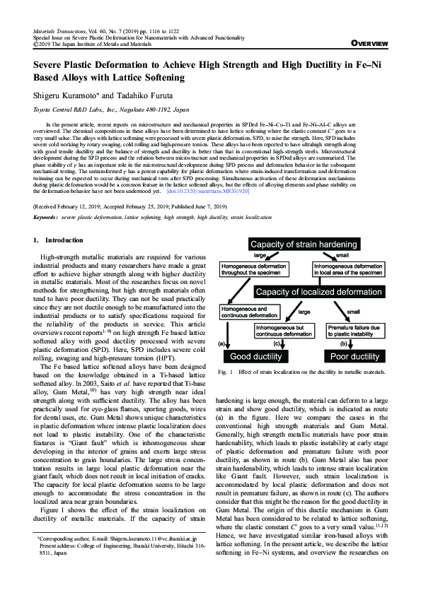 (PDF) Severe Plastic Deformation to Achieve High Strength and High ...