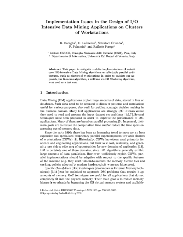 (PDF) Implementation Issues in the Design of I/O Intensive Data Mining Applications on Clusters ...