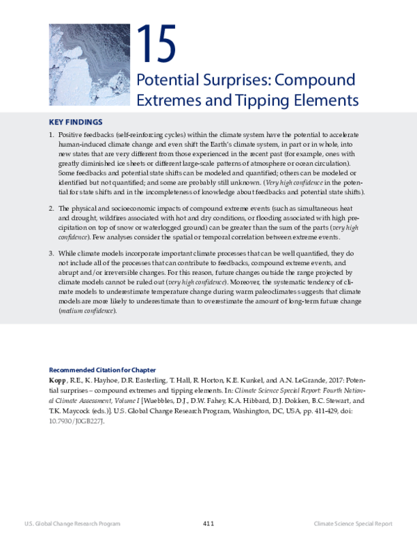 (PDF) Potential surprises – compound extremes and tippingelements