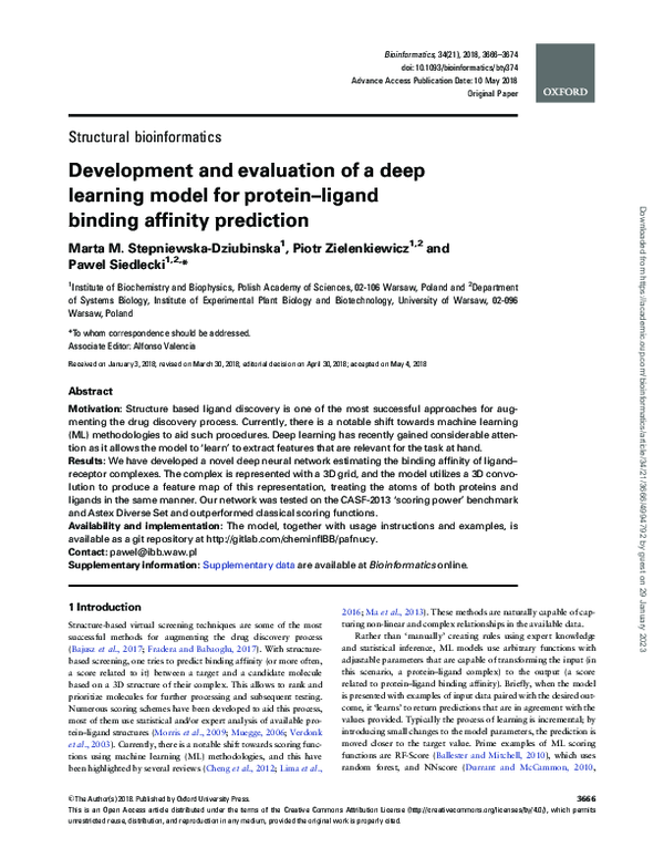 Pdf Development And Evaluation Of A Deep Learning Model For Protein