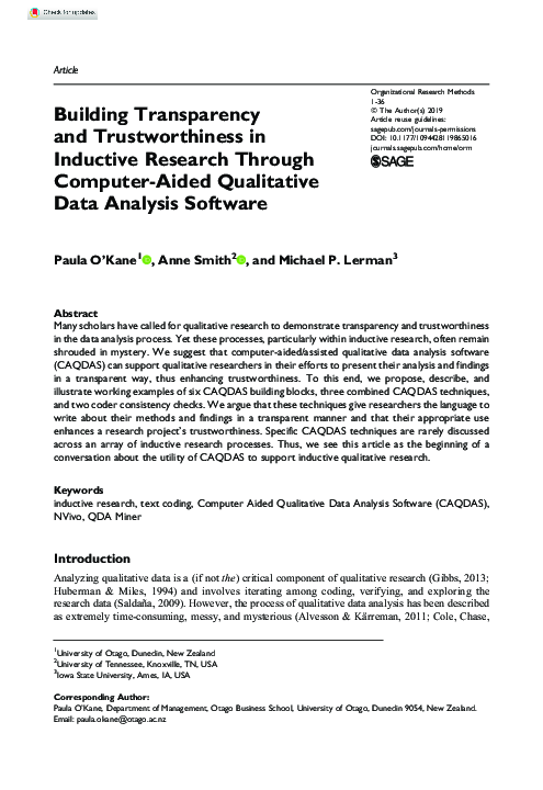 (PDF) Building Transparency and Trustworthiness in Inductive Research Through Computer-Aided ...