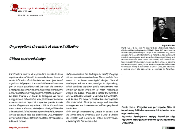 (PDF) Citizen centered design