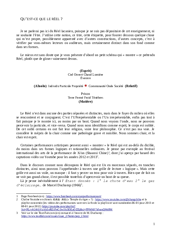 (PDF) QU'EST-CE QUE LE RÉEL