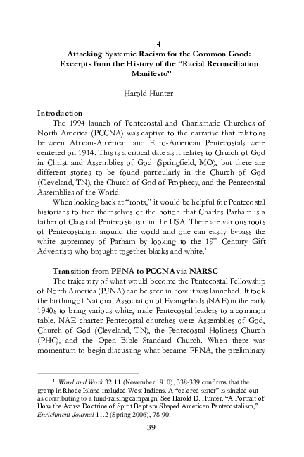 (PDF) 4 Attacking Systemic Racism for the Common Good: Excerpts from ...