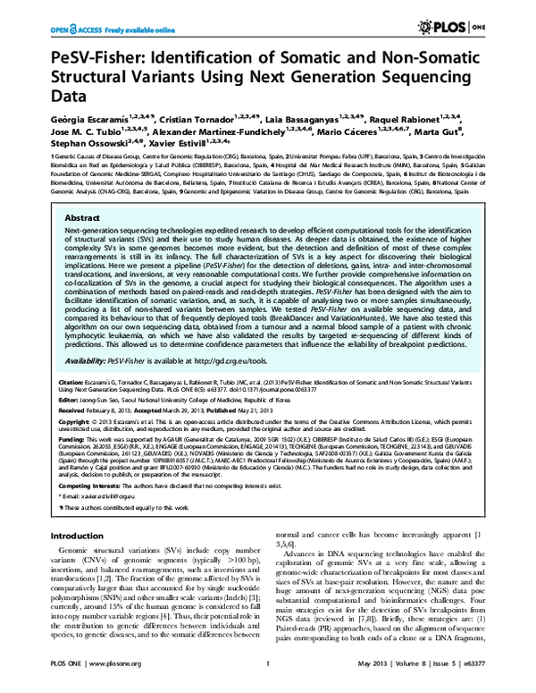 (PDF) Correction: PeSV-Fisher: Identification of Somatic and Non-Somatic Structural Variants ...