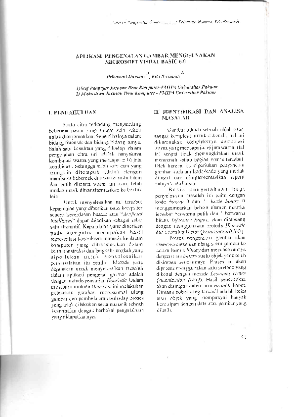 Pdf Aplikasi Pengenalan Gambar Menggunakan Microsoft Visual Basic 6 0