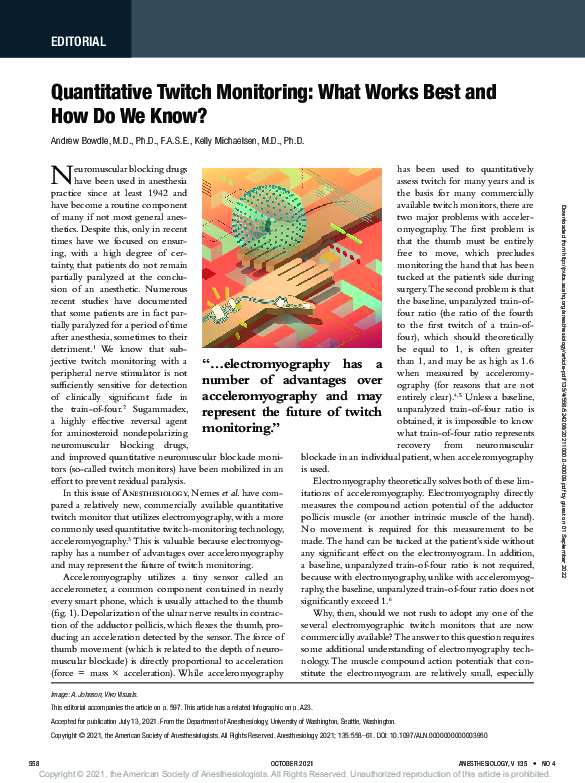 (PDF) Quantitative Twitch Monitoring: What Works Best and How Do We Know?