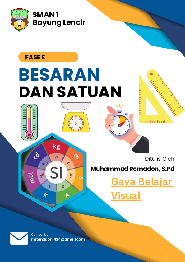 (PDF) E Modul fisika kurikulum merdeka kelas 10 materi besaran dan pengukuran Visual