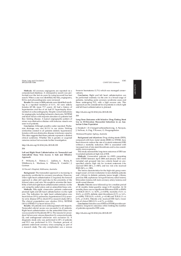 (PDF) Left and Right Heart Catheterisation via Transradial and ...