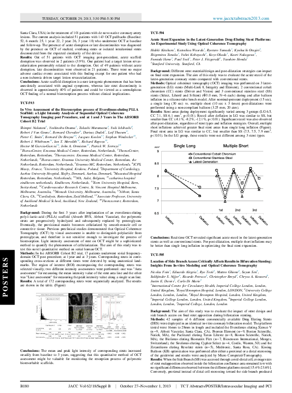 (PDF) TCT-593 In Vivo Assessment of the Bioresorption process of ...